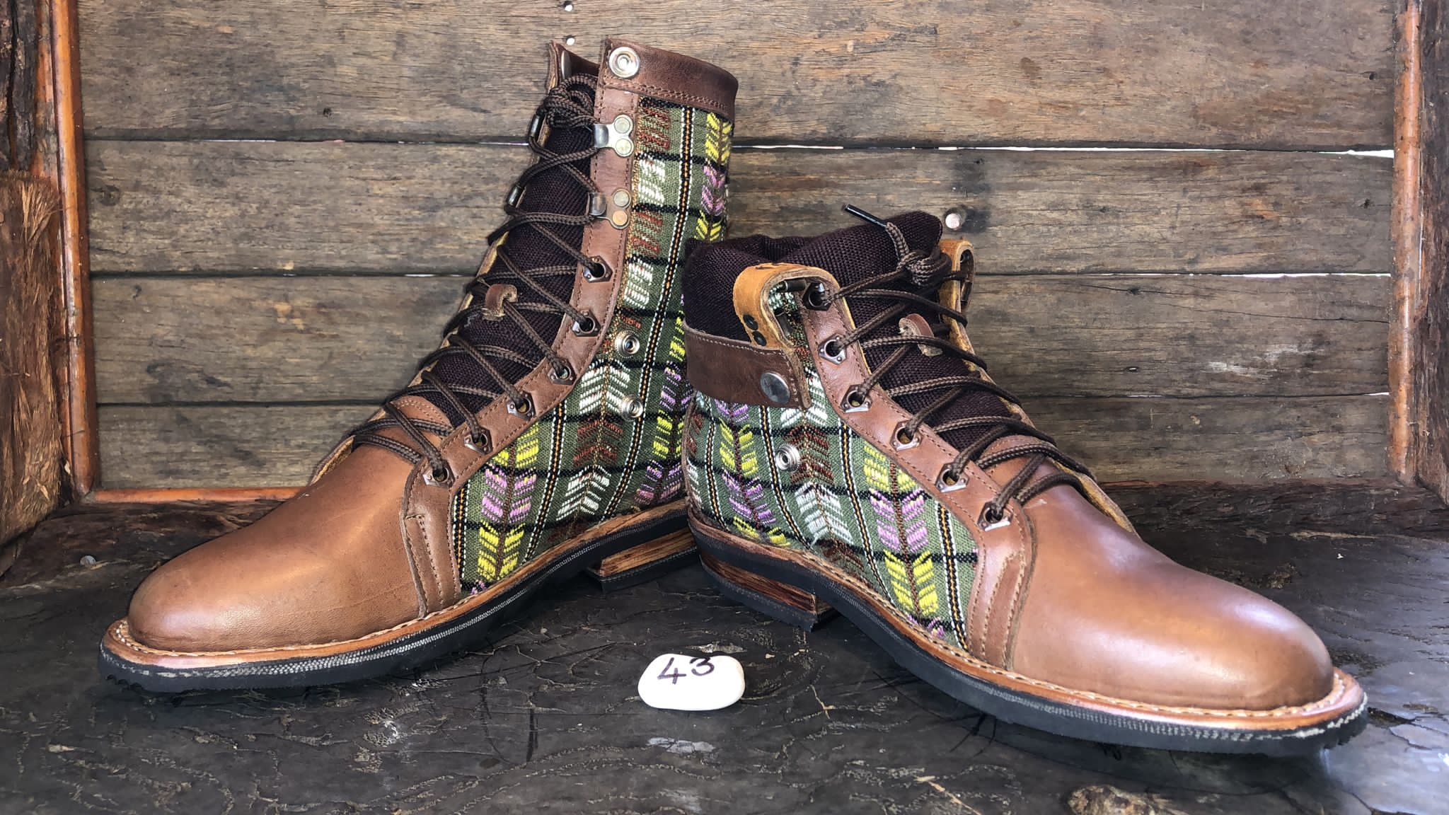 Size 43 Gypsy Boots - Olive Green