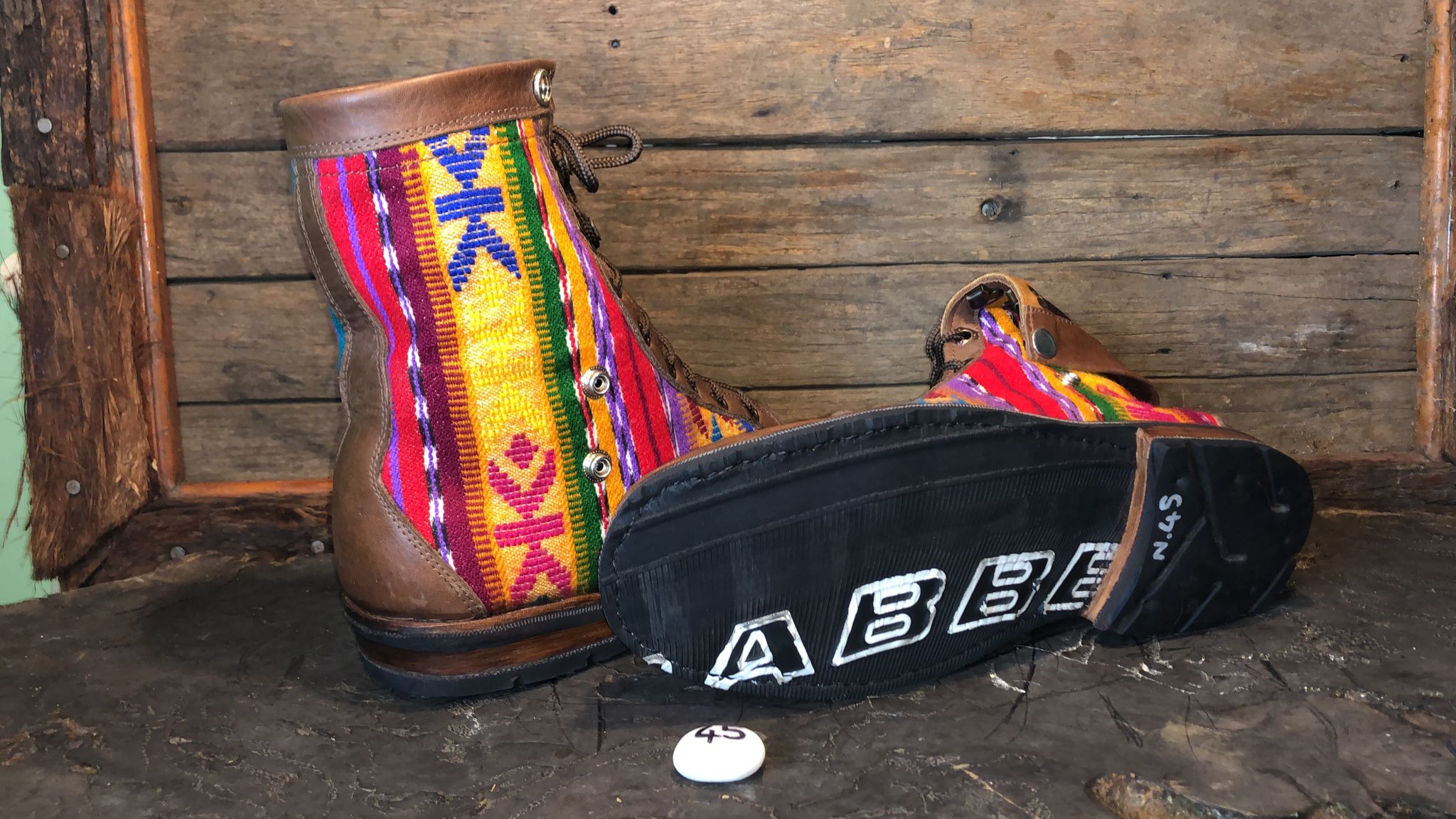 Size 45 Gypsy Boots - Mexican Fiesta